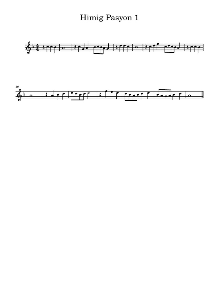 Himig_Pasyon_1 | PDF