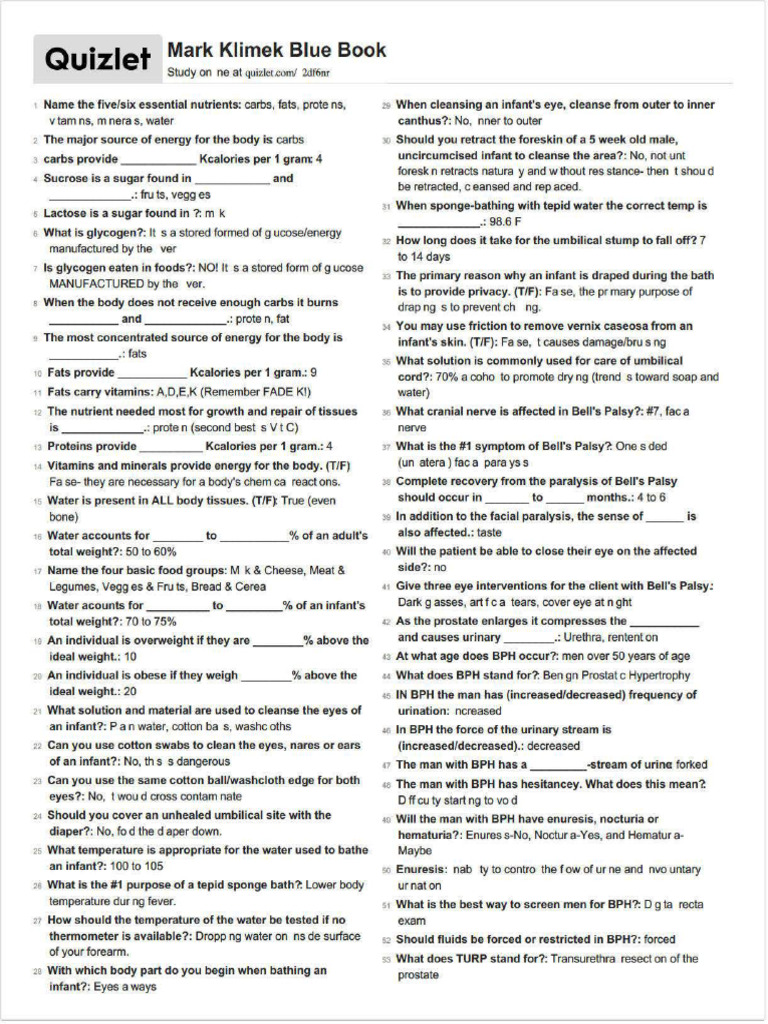 Mark Klemik Blue Book | PDF