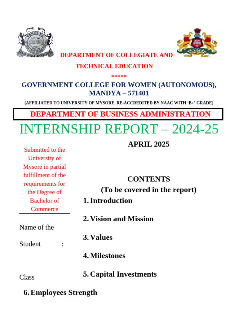 Internship Face Sheet | PDF