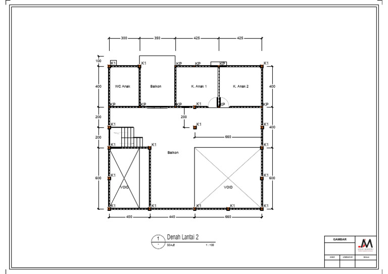 02. Denah Lantai 2 | PDF