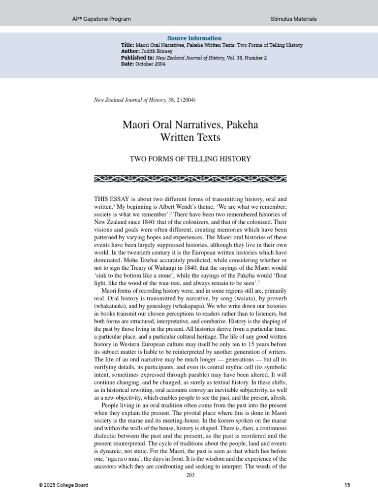 Stimulus #2 - Maori Oral Narratives, Pakeha | PDF | Narrative | Māori ...