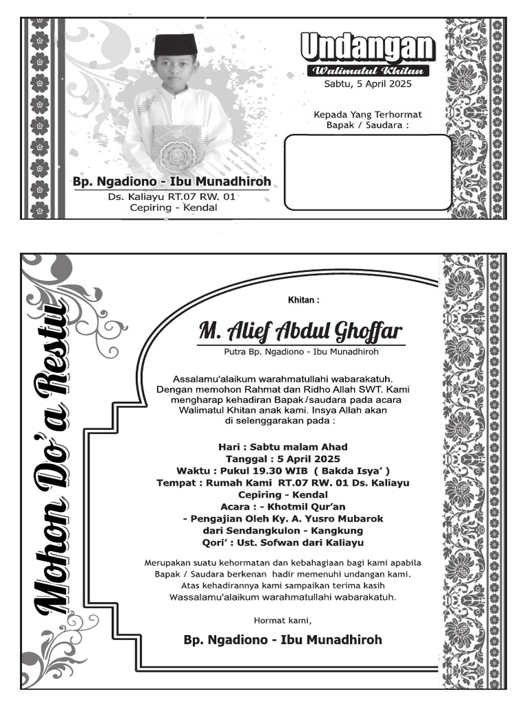 Walimah Khitan | PDF