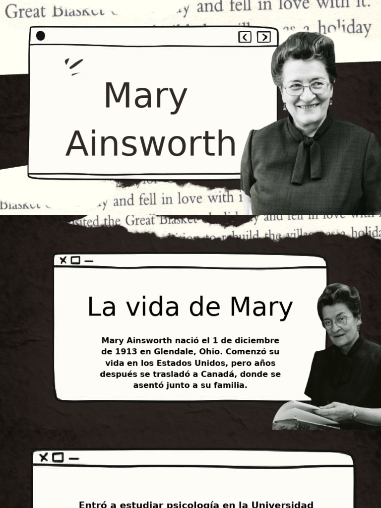 Mary Ainsworth | PDF | Teoría de apego | Sicología