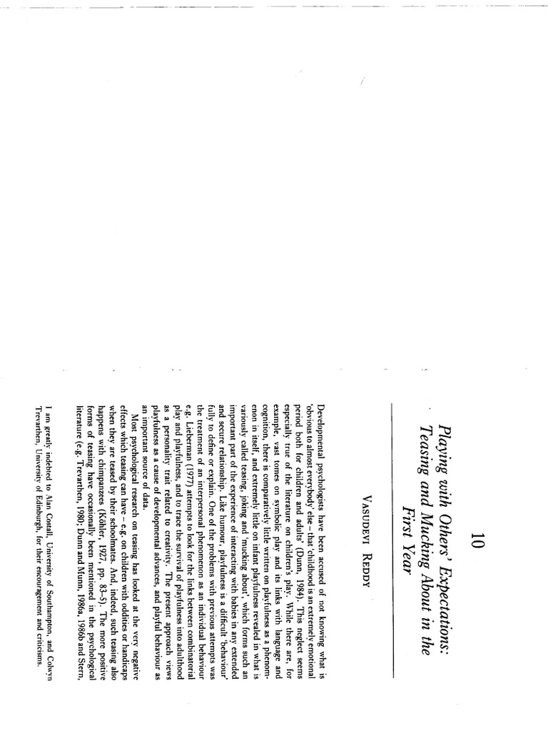 Playing With Others Expectations Teasing | PDF