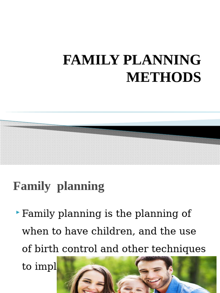 Family Planning Methods | PDF | Combined Oral Contraceptive Pill ...