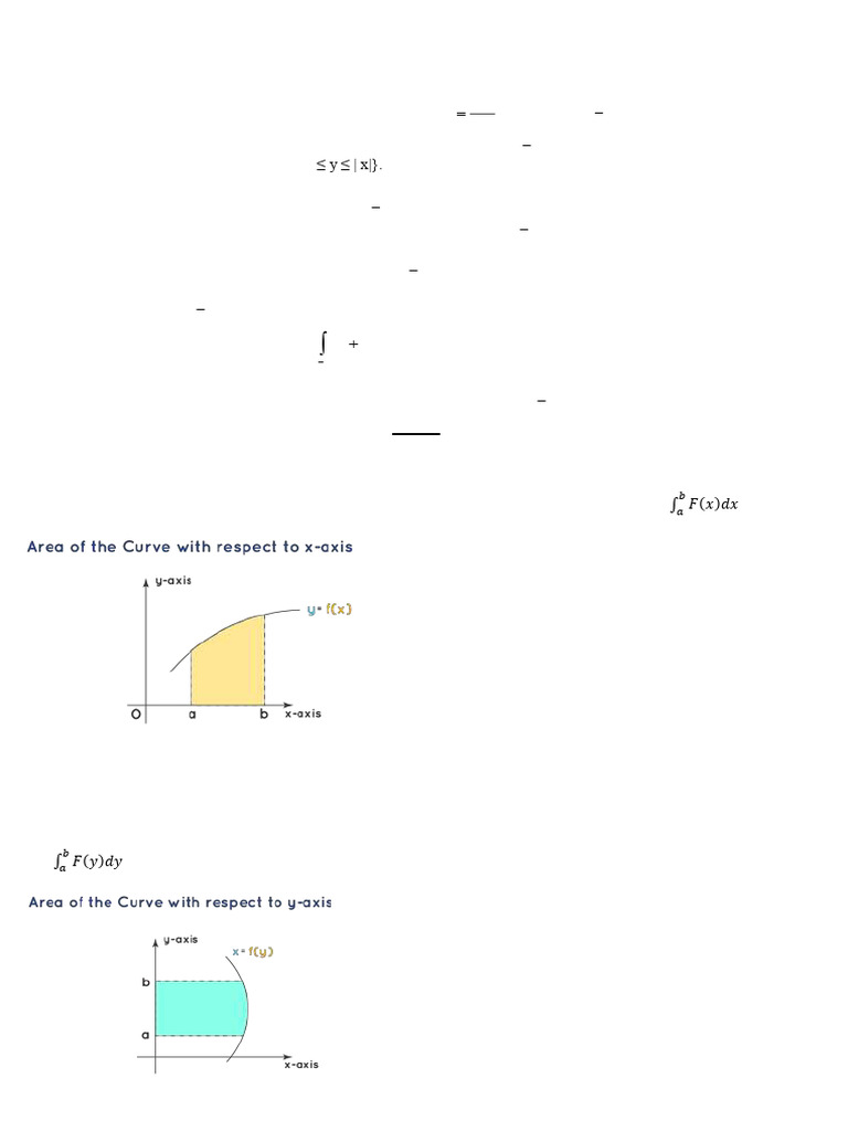 Area Calculations for Curves and Lines | PDF | Area | Cartesian ...