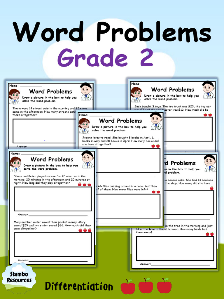 Grade 2 Word Problems Practice | PDF