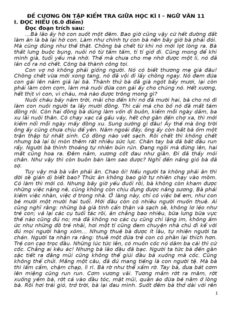 Văn 11 - Ghki | PDF