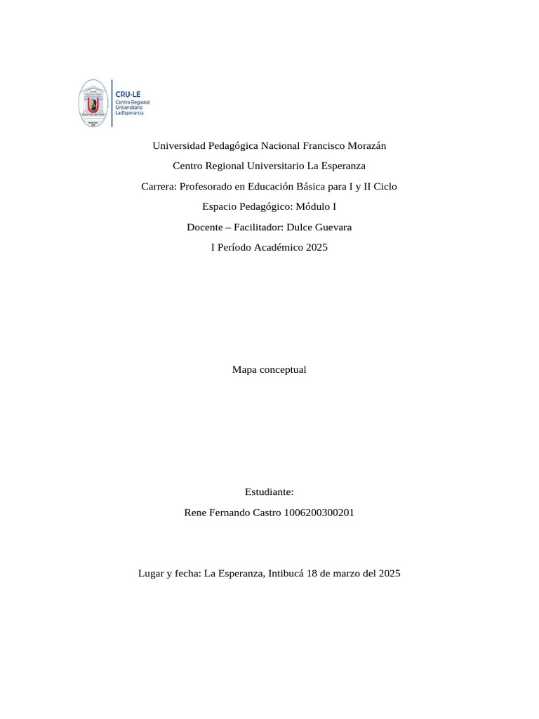 Mapa Conceptual Modulo Pedagogico 1 | PDF
