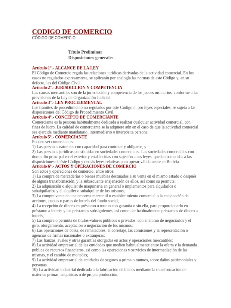 Codigo de Comercio | PDF | Contabilidad | Seguro