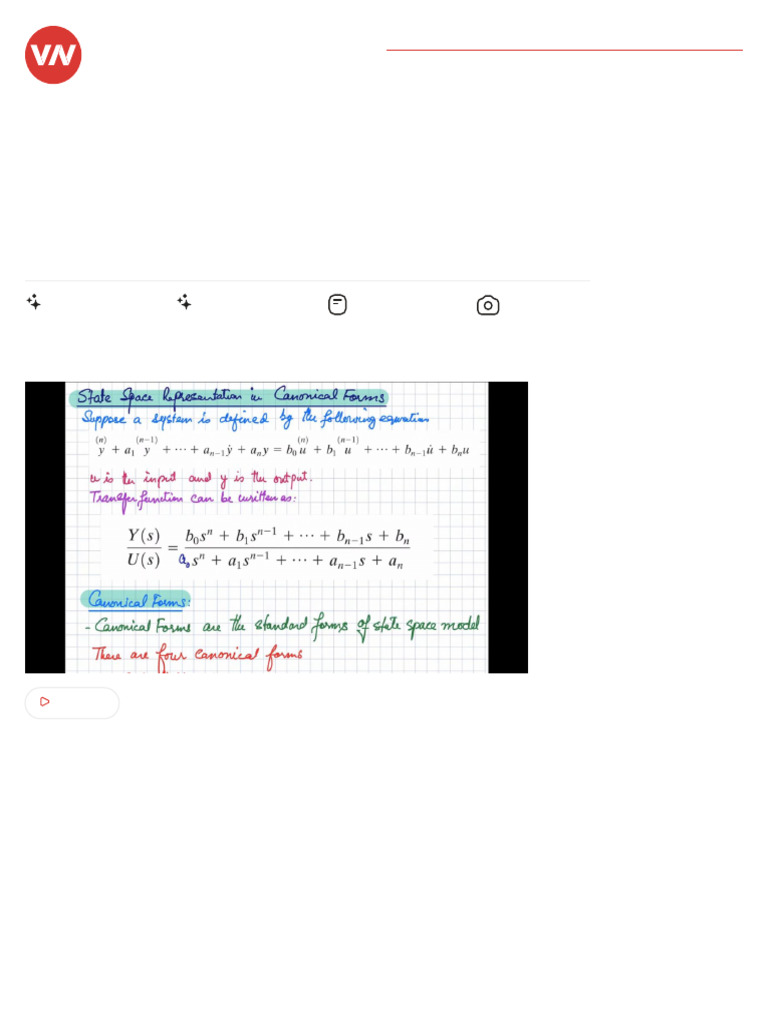 Canonical Forms of The State Space | PDF