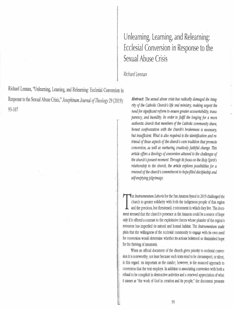 5 - Lennan - Unlearning Learning and Relearning | PDF