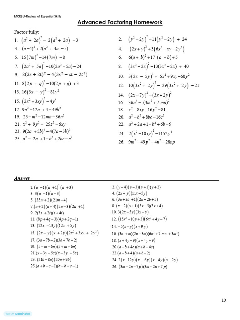 Mcr3u Unit 0 Review 2025 | PDF