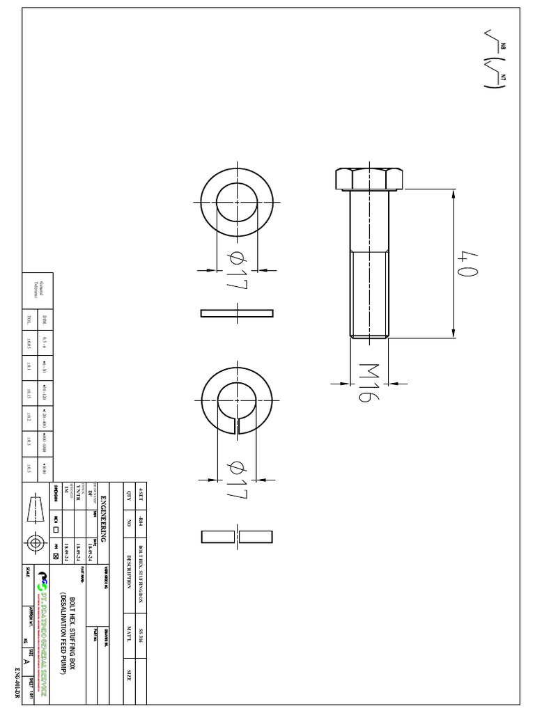 Bolt Hex. Stuffing Box | PDF