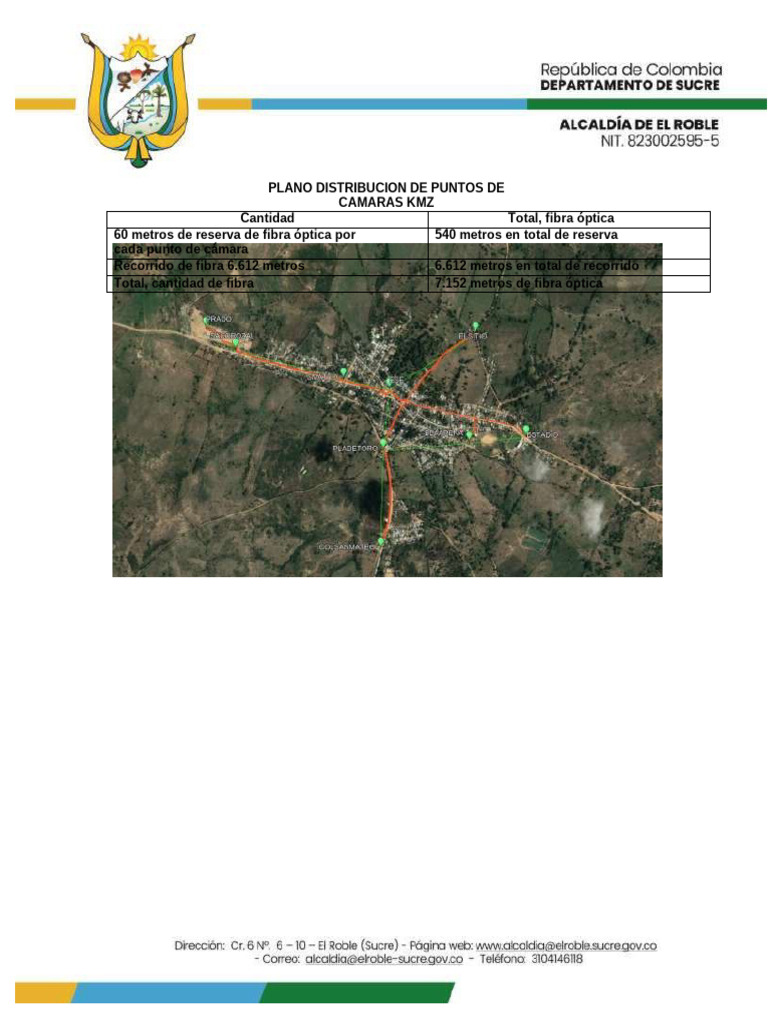 Distribución de Puntos de Cámaras KMZ | PDF