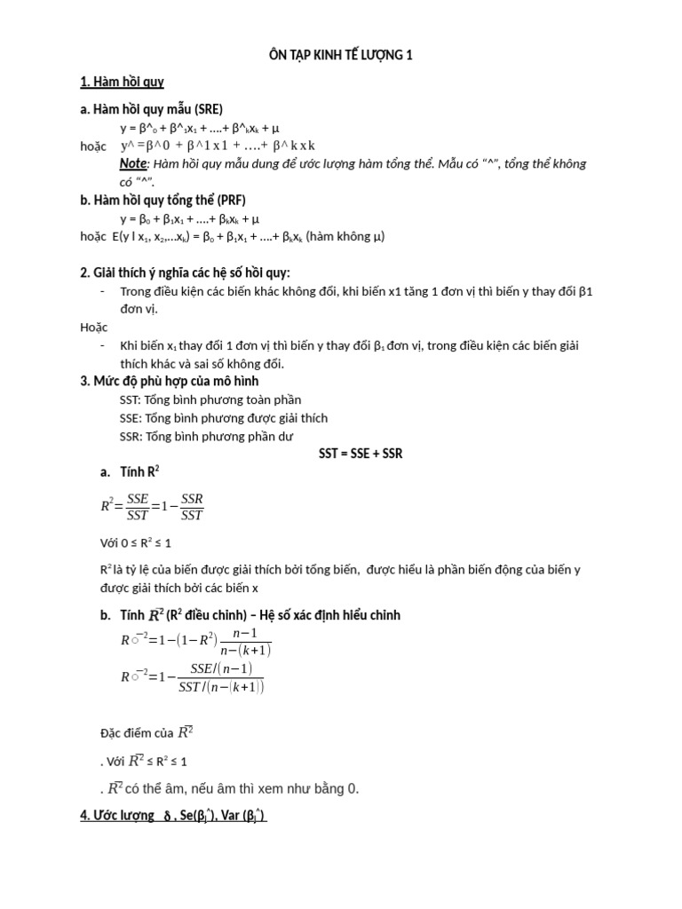 Tong Hop Cong Thuc Ktl1-Rev 1 | PDF