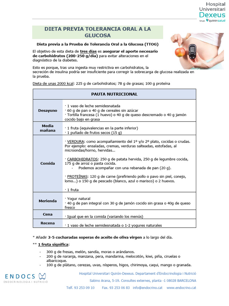 dieta-previa curva de carbohidratos indicaciones | PDF | Fruta | Dieta