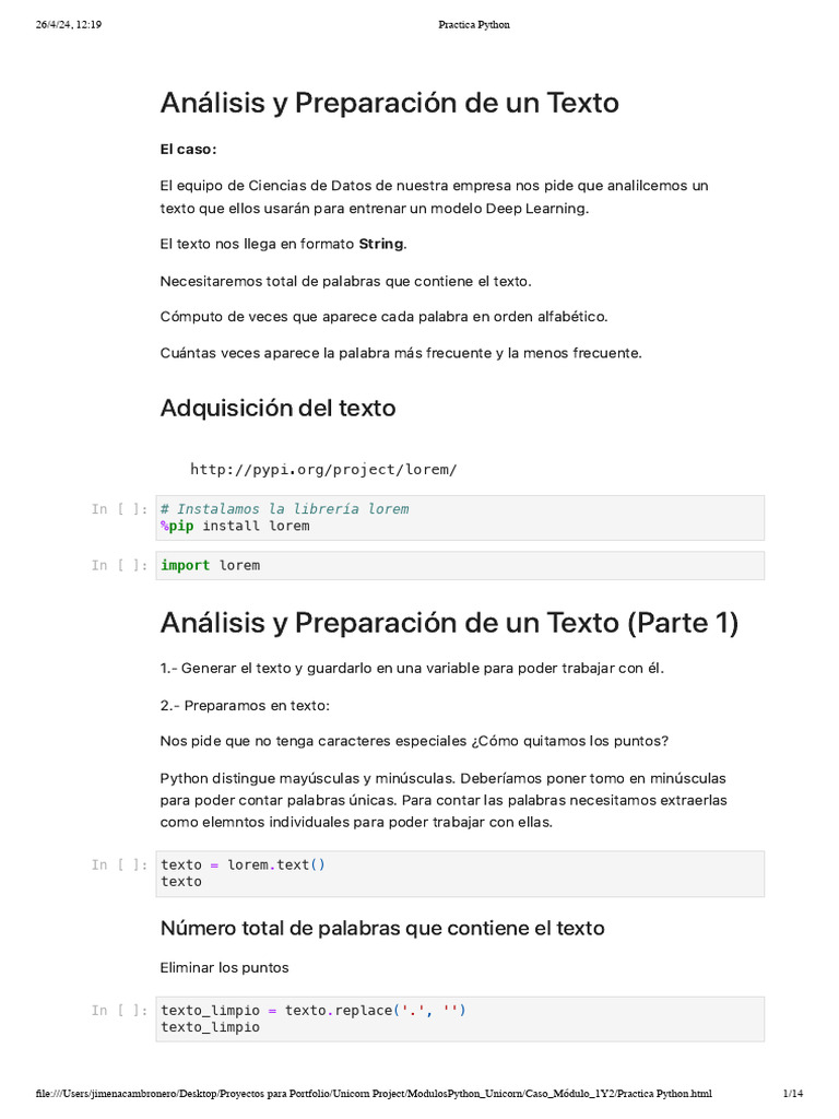 Práctica de Análisis de Datos Con Python-1 | PDF