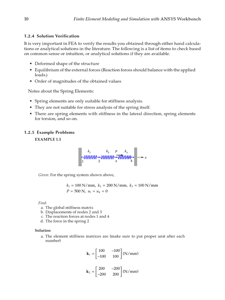 Finite Element Modeling and Simulation With ANSYS Workbench - Pages-10 | PDF