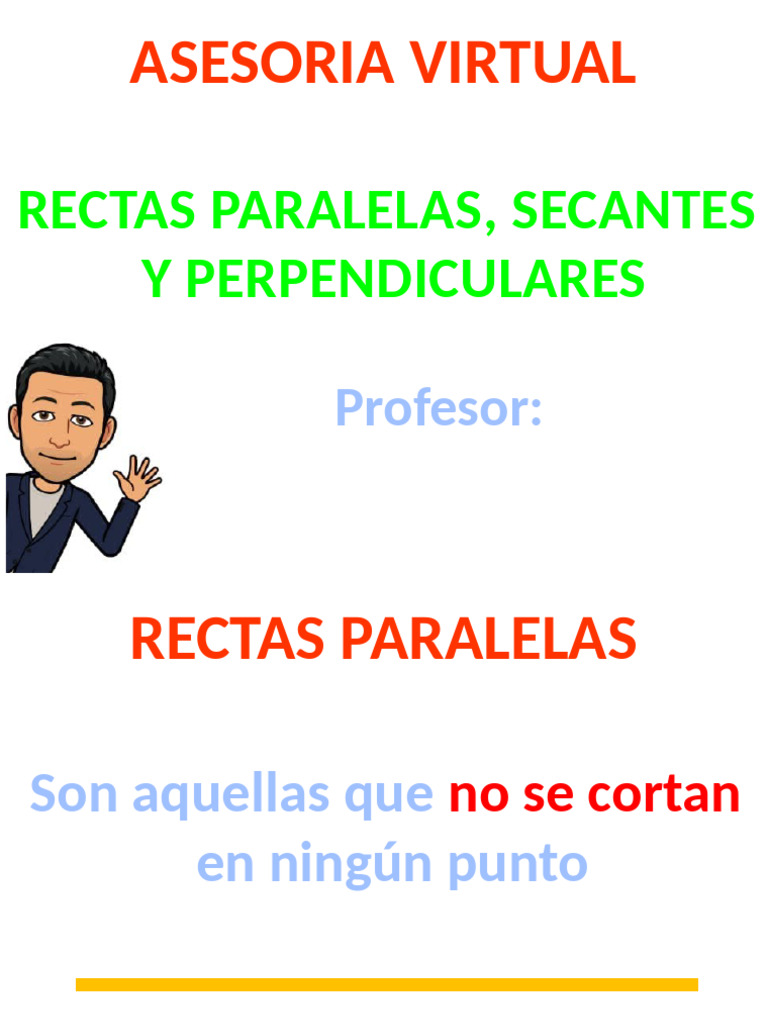 Asesoria Tipos de Rectas | PDF