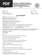 PET Scan Report Format Example Sample Template Drlogy Lab Report | PDF ...