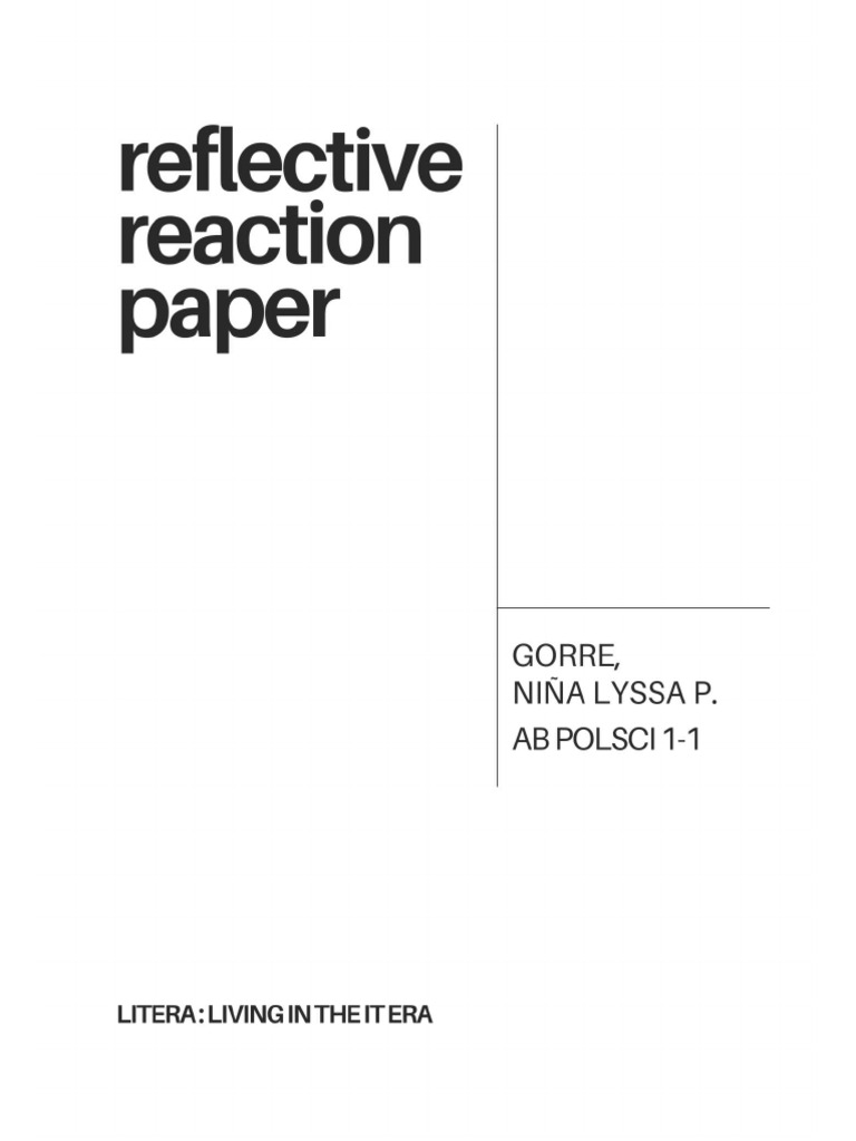 Reflective Reaction Paper | PDF | Android (Operating System) | Mobile App