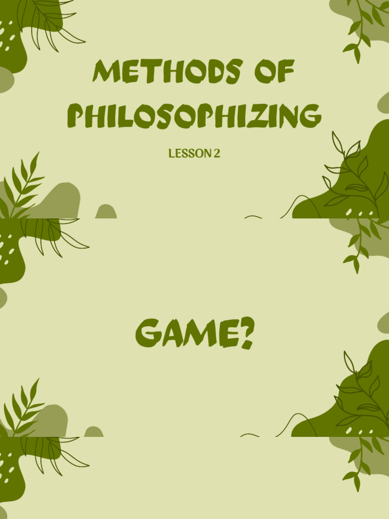 Presentation in philosophy | PDF | Dialectic | Truth