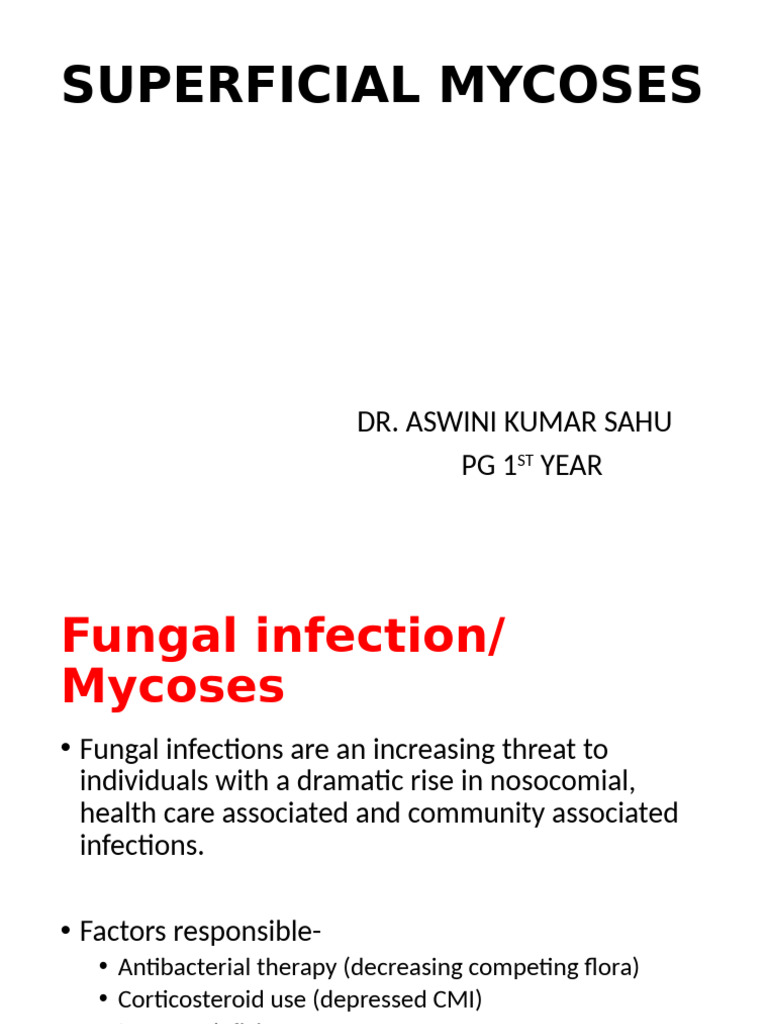 Superficial Mycoses-1 | PDF | Fungus | Mycology