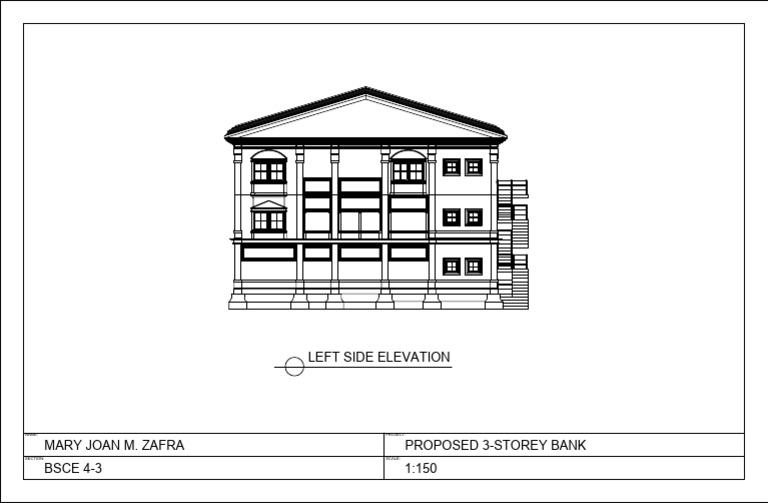 Left Side Elevation: Name: Project | PDF