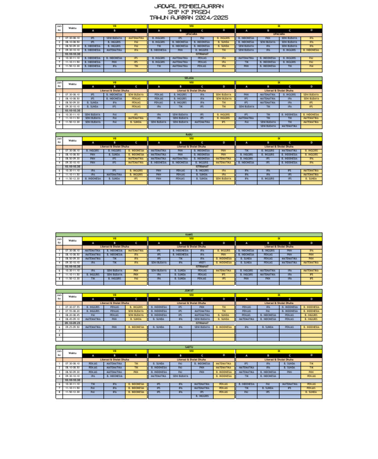 Format Jadwal-1 - 104922 | PDF