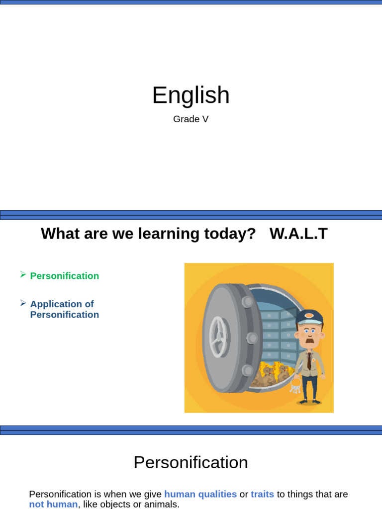 English Personification | PDF