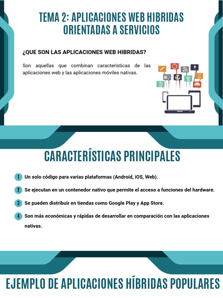 U3 Apwos - Tema 2 - Aplicaciones Web Hibridas Orientadas A Servicios | PDF | Aplicación movil ...