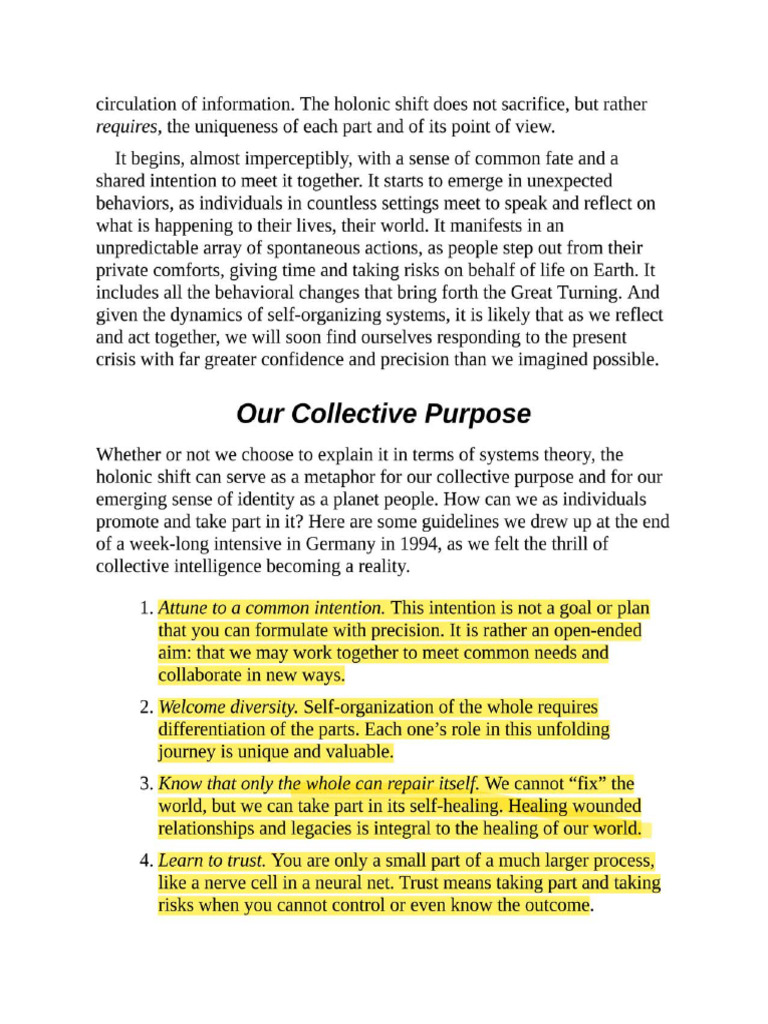 Our Collective Purpose | PDF