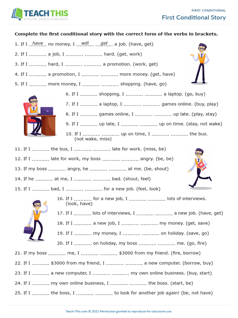 First Conditional Story-B1 | PDF