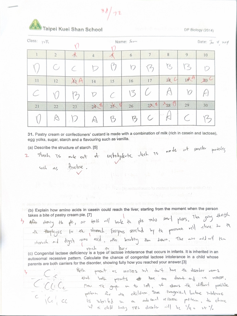 Biology Final Exam | PDF