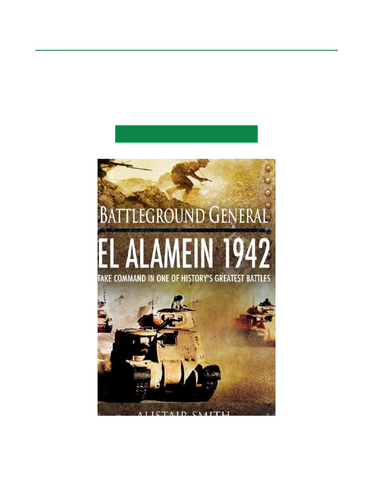 Ultimate Pick El Alamein 1942 Updated Edition Download | PDF