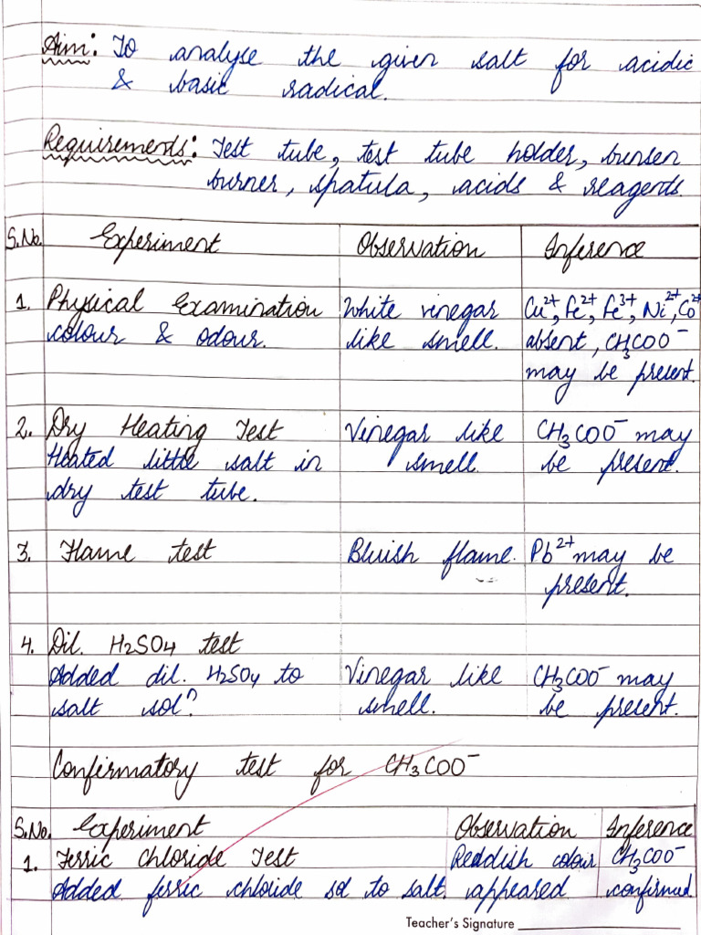 Class 11 Expt. 7 | PDF