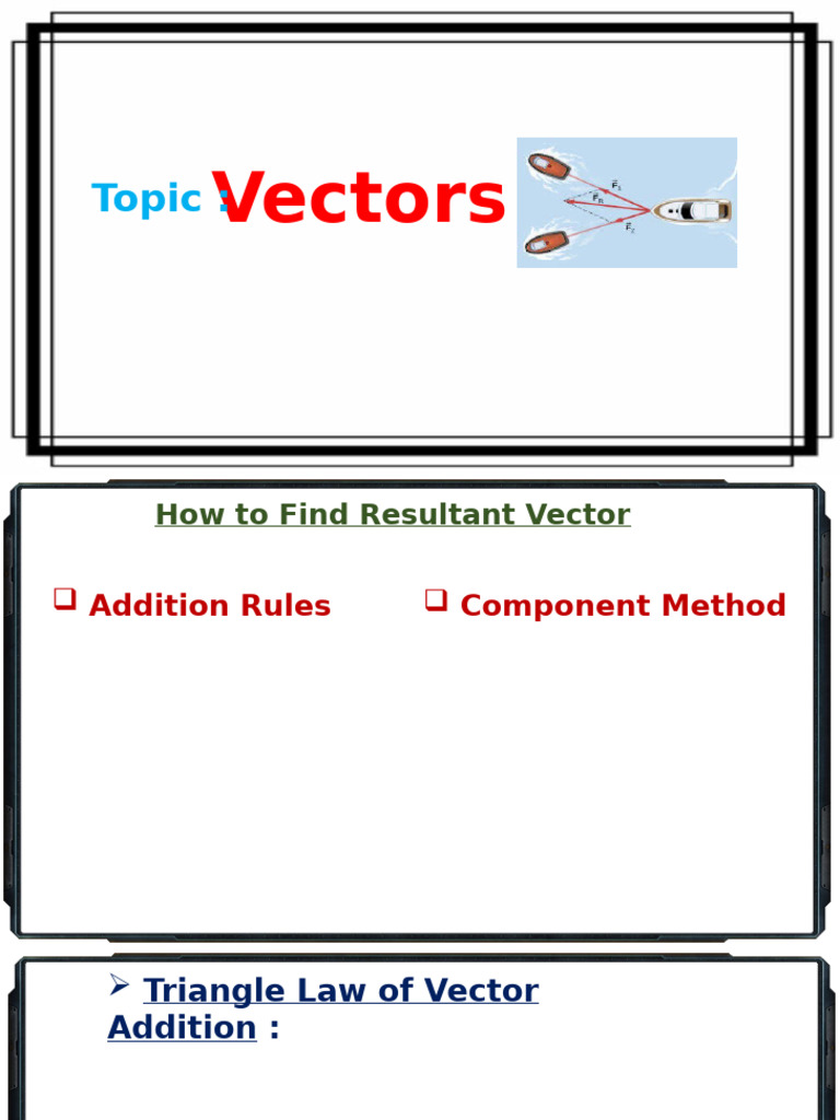 Vectors p5 | PDF