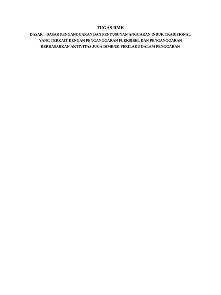 Tugas RMK | PDF