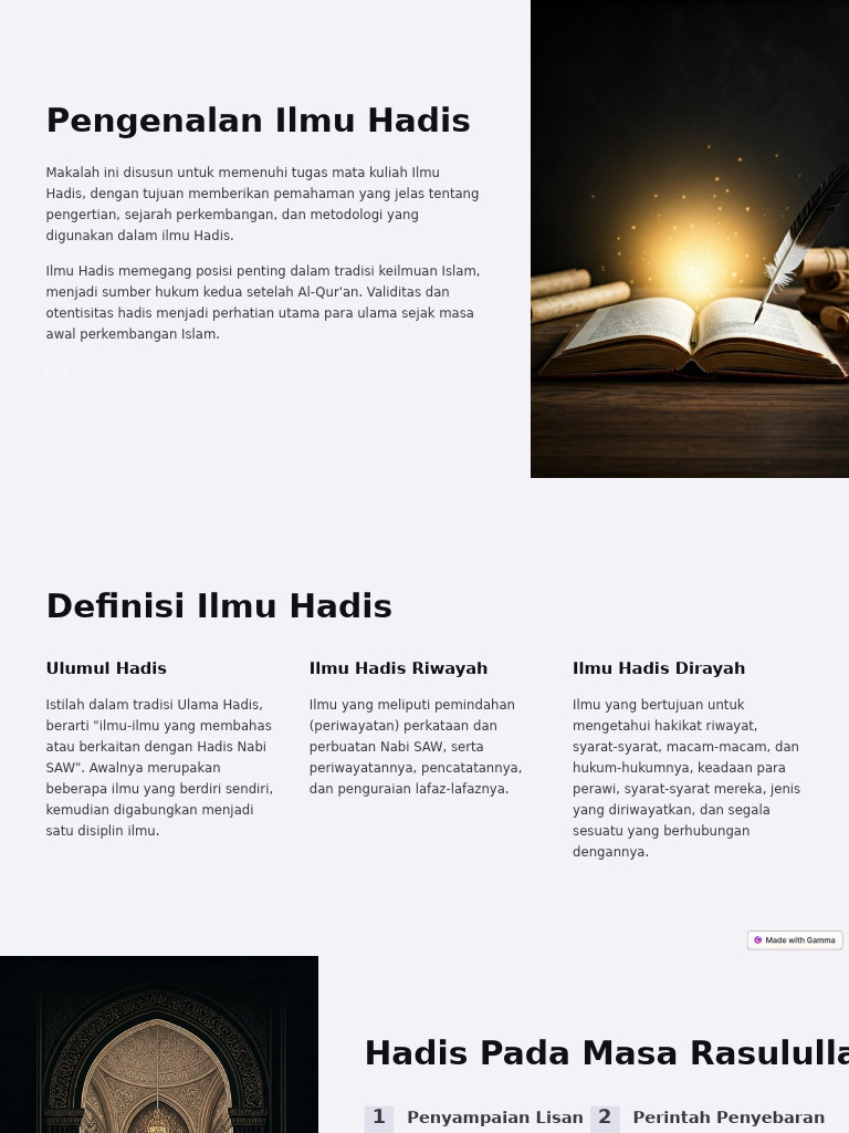 Pengenalan Ilmu Hadis dalam Islam | PDF