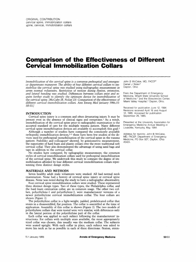 Comparison of The Effectiveness of Different 1985 (ELSEVIER) PubMed ...