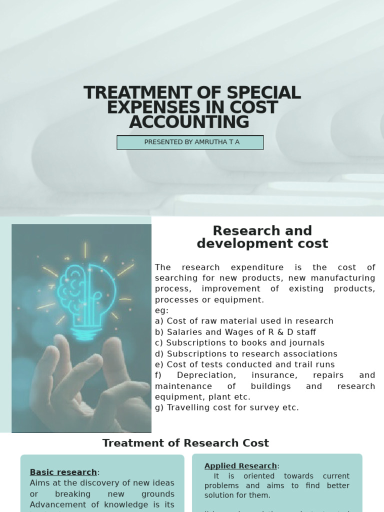 Special Expenses in Cost Accounting | PDF | Expense | Cost