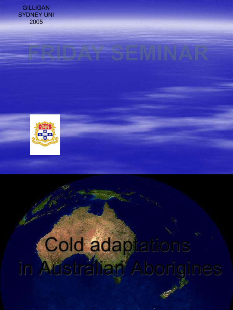 2005 Seminar Syd Uni Cold Adaptations | PDF | Clothing | Tasmania