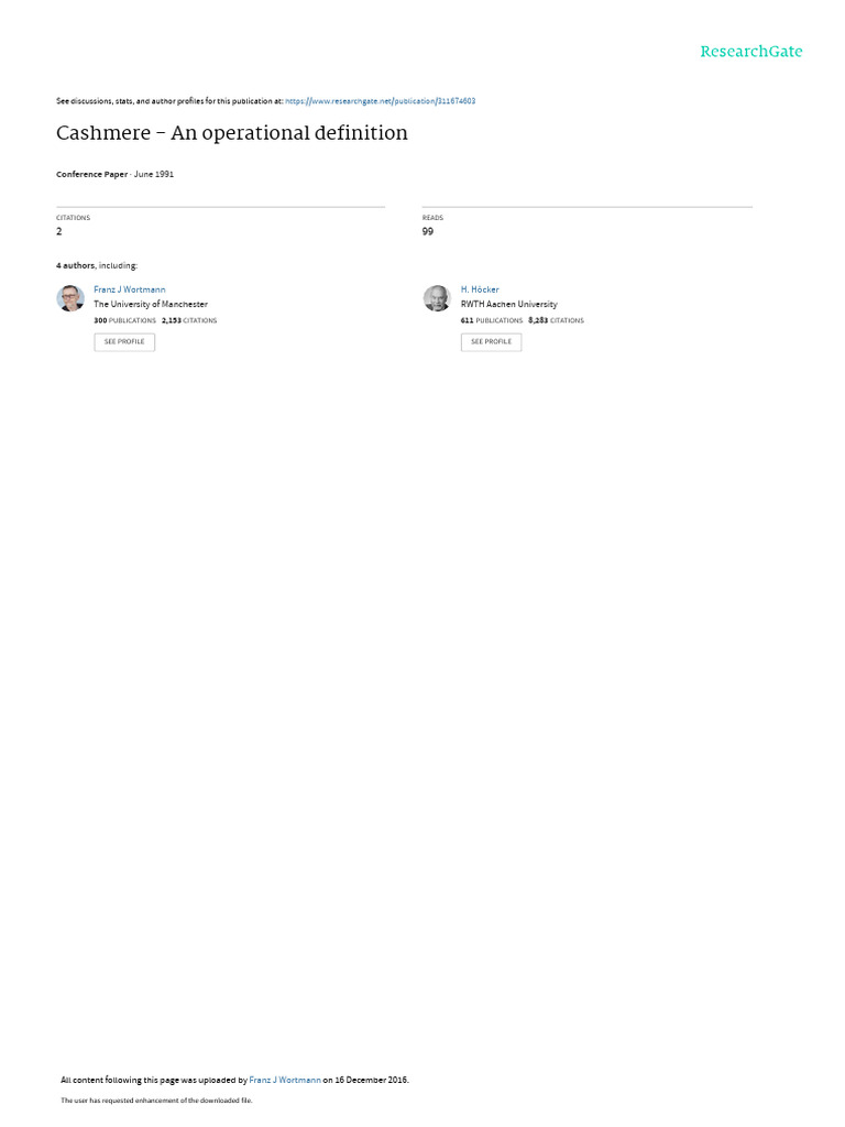 1991 Phan Cashmere Definition Iwto | PDF