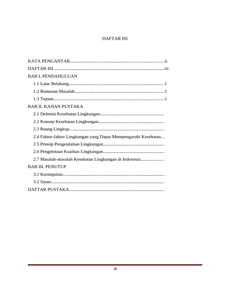 Daftar Isi | PDF
