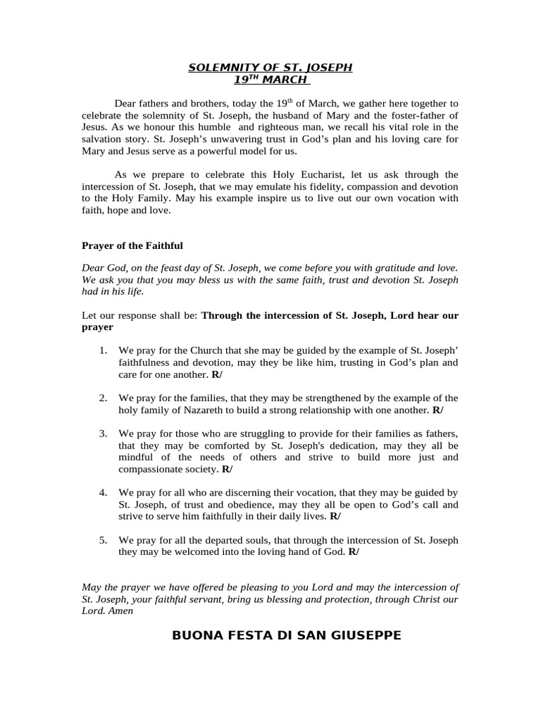 corrected SOLENNITA DI SAN gIUSEPPE | PDF