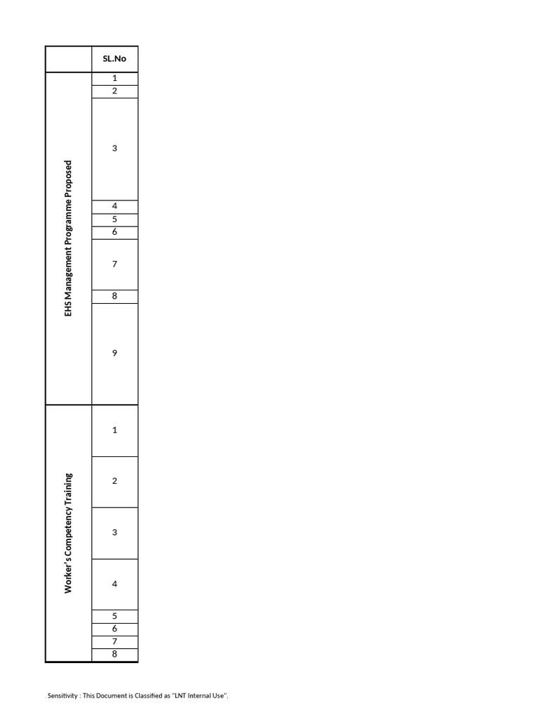 EHS Calendar With Plans Scheduled | PDF