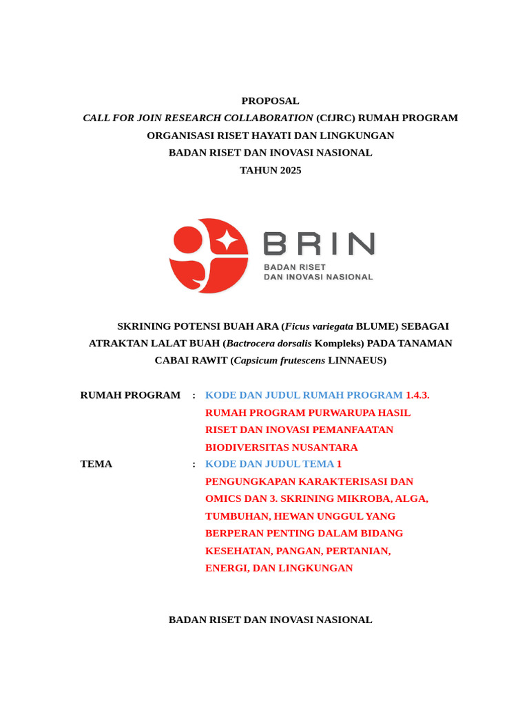 Potensi Buah Ara sebagai Atraktan Lalat Buah | PDF
