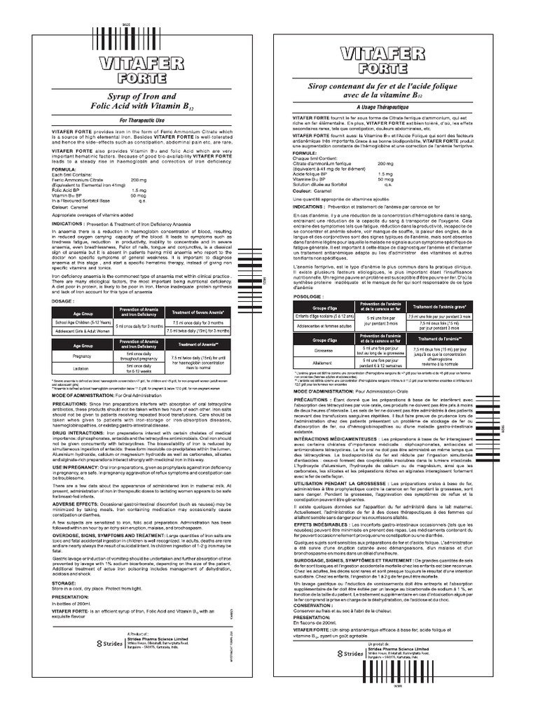 Vitafer Forte Syp-200ml | PDF