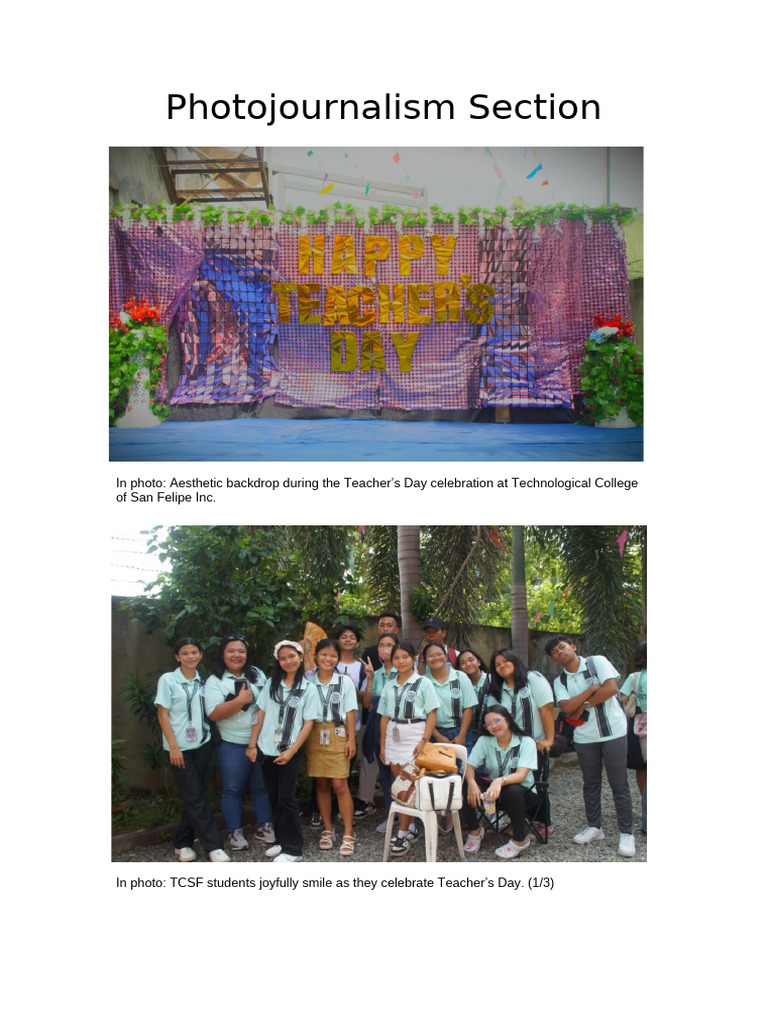 Photojournalism Section | PDF